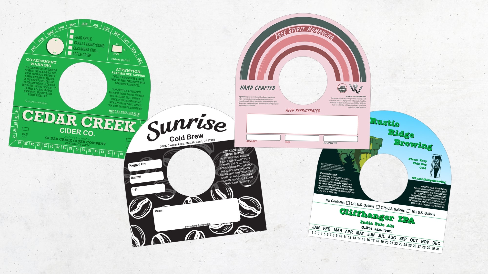 Custom Keg Collars, Keg Wraps, Keg Caps, Growler Tags, and Coasters ...