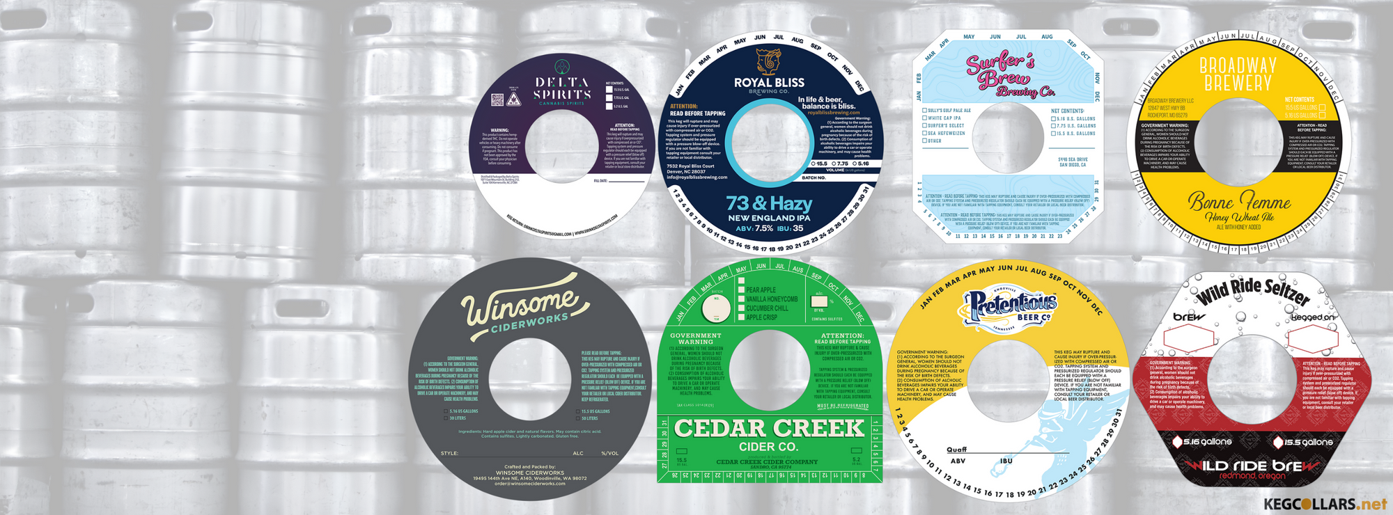 Custom Keg Collars, Keg Wraps, Keg Caps, Growler Tags, and Coasters ...