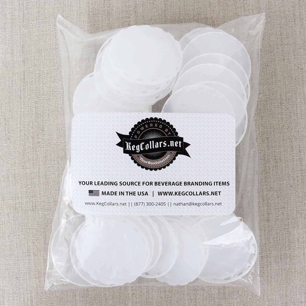 Clear Keg Caps – KegCollars.net