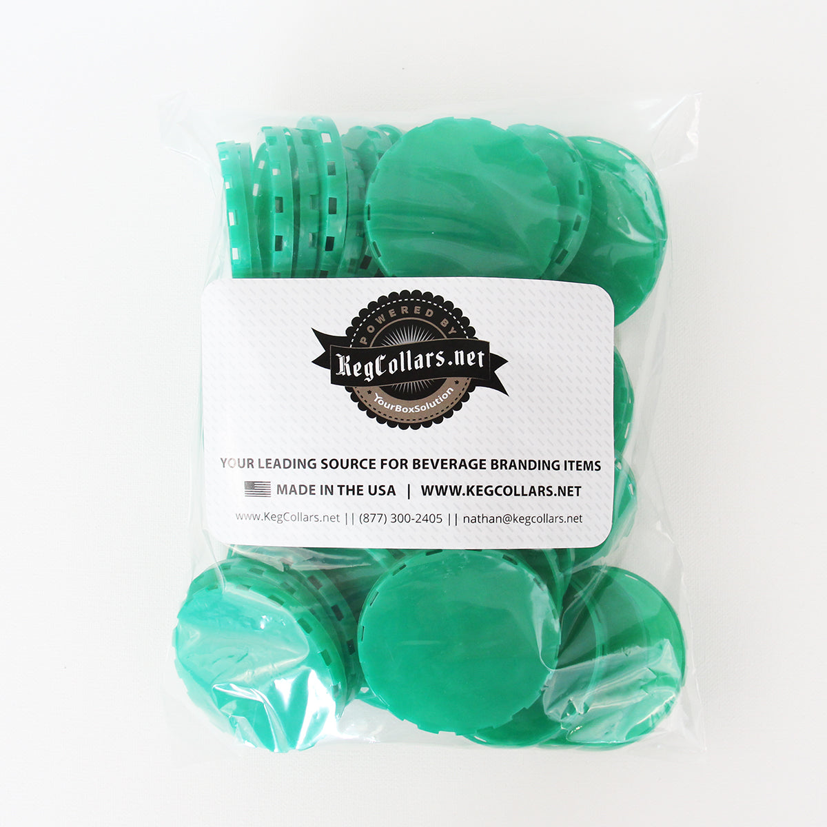 Light Green Keg Caps – Keg Collars Network