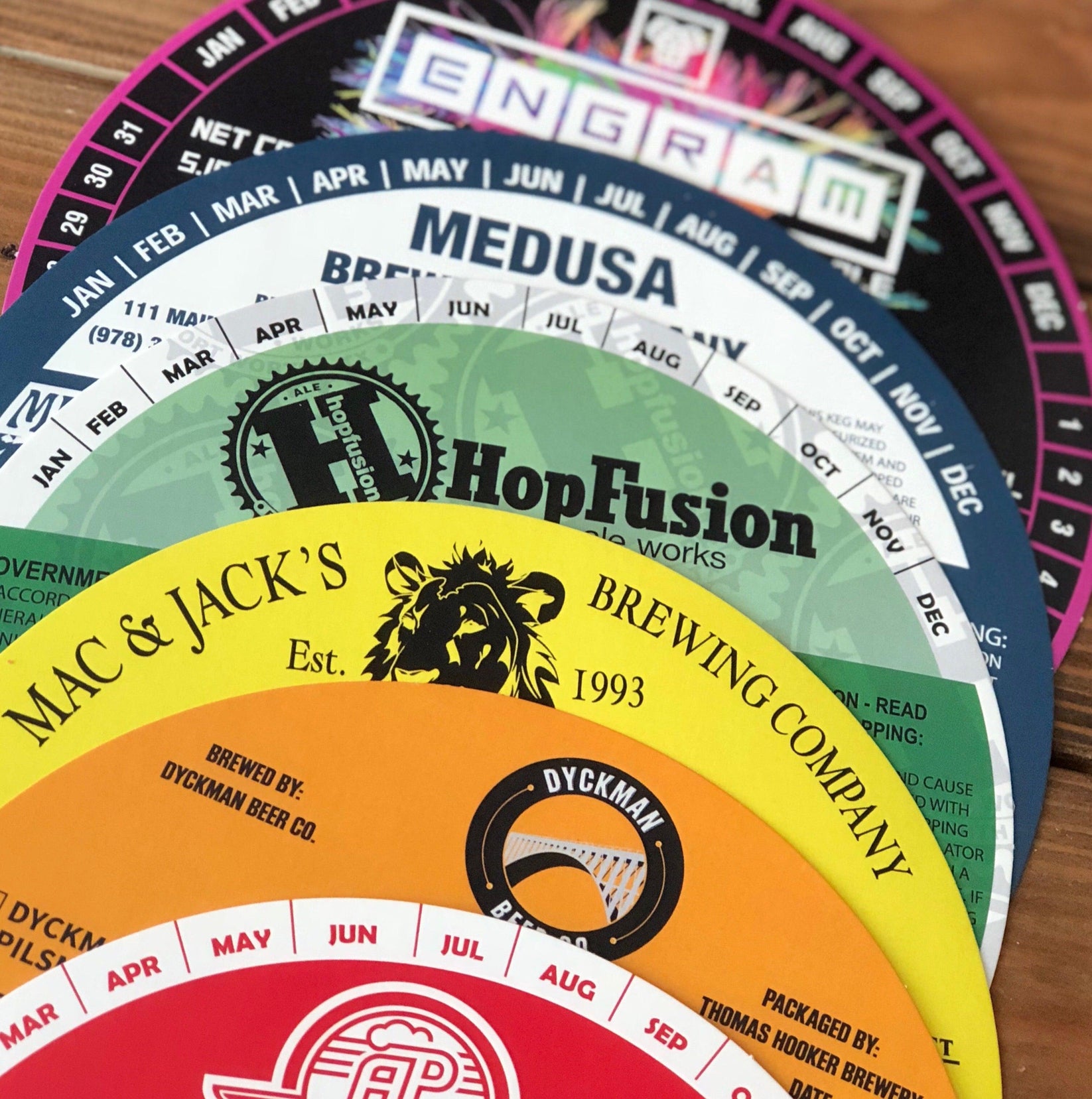 6.5 Inch Round Keg Collar Full Color Custom Design – Keg Collars Network